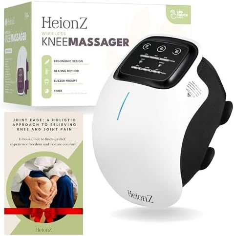 Amazon.com: HeionZ Cordless Knee Massager with 3-in-1 Heat & Vibration ...