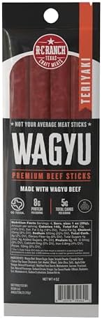 Amazon.com: R-C Ranch - Wagyu Premium Beef Stick - Teriyaki 4/1oz ...