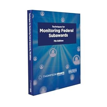 Amazon.com: Techniques for Monitoring Federal Subawards, 7th Edition ...