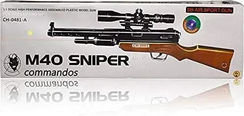 Vinnu Collection M40 Black Toy Riffle Sniper Commando Gun AWM PUBG Gun ...
