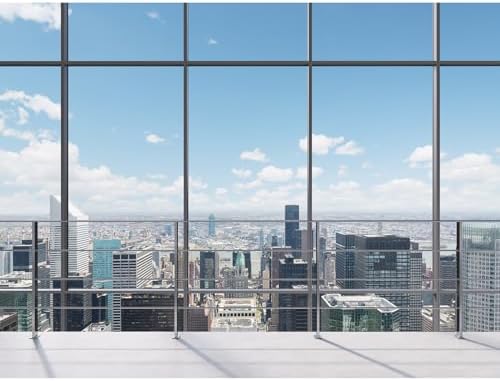 Amazon.com : Office Backdrop for Video Conference Modern Business ...