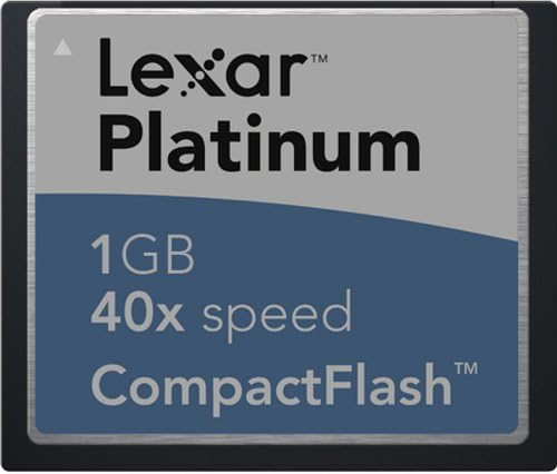 Amazon.com: Lexar 1 GB Platinum Compact Flash Card (CF1GB-40-634 ...