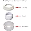 Pool and Spa Eyeball Jet 1.5" Threaded to 3/4" Open 5 in a Package ...
