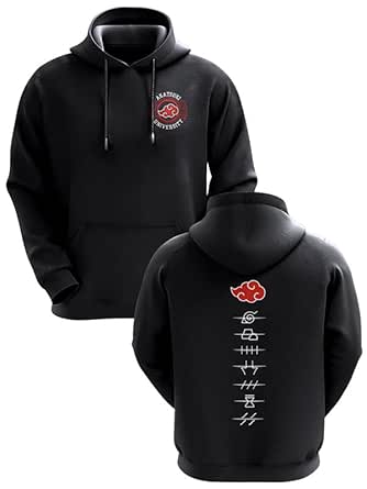 Buy Naruto Themed Akatsuki Members Printed Anime Unisex Hooded ...