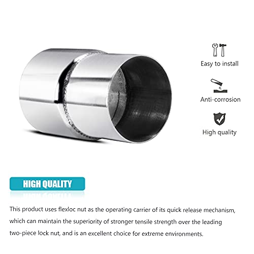 Snapklik.com : 2 PCS Universal 2.25 ID 2.5 ID Exhaust Pipe Adapter ...