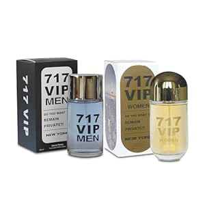 Amazon.com : 717 VIP Couple Set Perfume for Women/Men Eau De Parfum ...