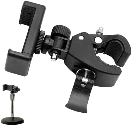 1PCS Mic Stand Phone Holder Anti Slip Microphone Arm Mount Clamp Freely ...