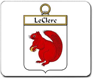 Amazon.com: LeClerc Clerc le Family Crest Coat of Arms Mouse Pad ...