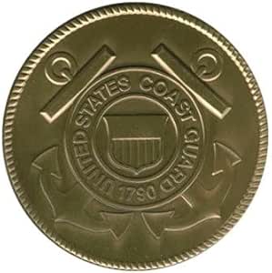 Amazon.com: US Coast Guard Solid Brass Attachable Medallion for Flag Cases & Pedestals & Shadow ...