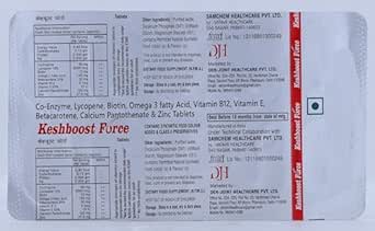 KESHBOOST FORCE - Strip of 10 Tablets : Amazon.in: Health & Personal Care