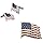 Amazon.com: PinMart's Silver Made in the USA American Flag Enamel Lapel ...