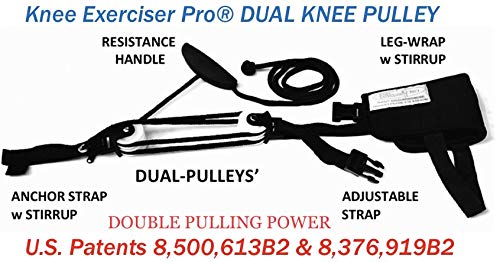 Amazon.com: Knee Exerciser Pro Dual Knee Pulley: Knee Replacement ...