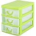 Amazon.com: Keenso Plastic Storage Bin Tote Organizing Container Drawer ...