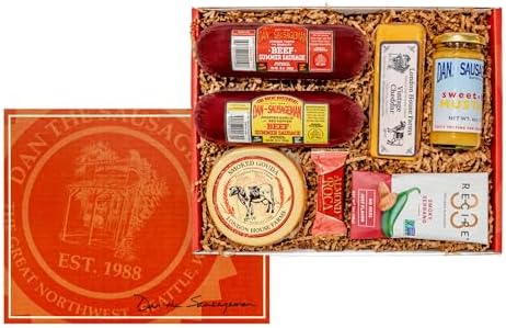 Amazon.com: Dan the Sausageman's Gourmet Meat & Cheese Sampler Gift Box ...