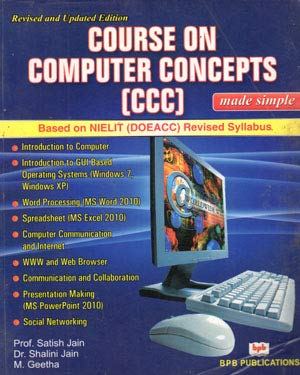 Course On Computer Concepts ( CCC ) Book in English ( BPB Publication ...