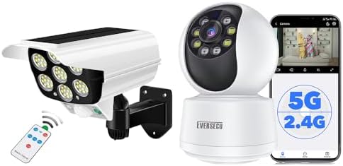 EVERSECU 1pcs Solar Spotlight + 1pcs Home Security Camera - Amazon.com