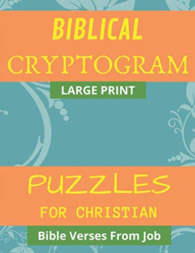 Biblical Cryptogram Puzzles For Christian: 400 Large Print Handpicked ...