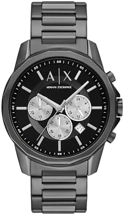Armani Exchange Stainless Steel Analog Black Dial Men's Watch-Ax1765 ...