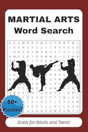 Martial Arts Word Search Puzzle Book: Word Searches with Easy to Read ...