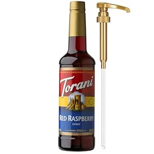 Amazon.com : Torani Red Raspberry Syrup for Drinks, Flavoring for Iced ...