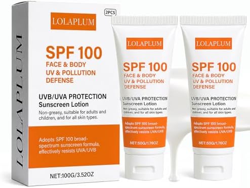 Amazon.com: SPF 100 Face & Body Sunscreen, Broad Spectrum Protection ...