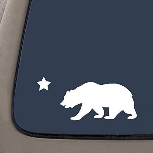 Amazon.com - NI126 California Republic Cali State Cali Bear Vinyl Decal ...