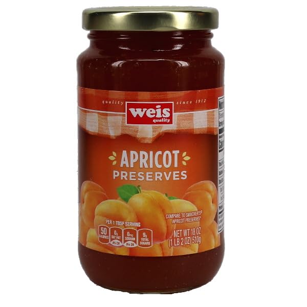 Amazon.com: Weis Quality, Preserves Apricot, 18 Ounce : Grocery ...