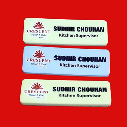 Personalized Pocket Name Plate Name Badge with Pin Backing for Office ...