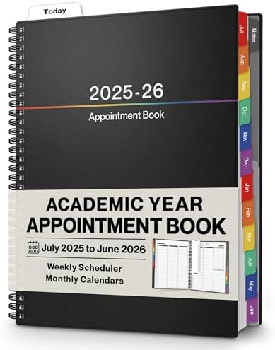 Dunwell Daily Planner 2025-2026, 8.5x11 Appointment Book, 15-Min Hourly ...