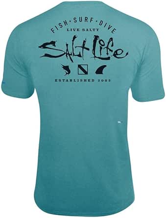 Amazon.com: Salt Life Waterman's Trifecta Short Sleeve Performance ...