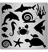 GORGECRAFT Metal Gothic Font Lettering Stencil Stainless Steel Old ...