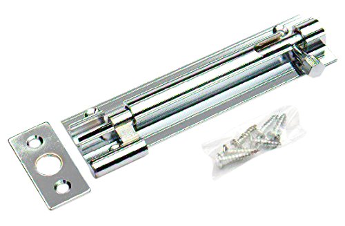 Bulk Hardware BH50338 Cranked Door 150 mm-Chrome Slide Bolts Silver ...