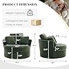 Amazon.com: Oversized Swivel Chair for Living Room, 40'' W Big Comfy ...