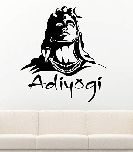 DREAM DECALS adiyogi Vinyl Religion Wall Sticker, 50 x 50 cm ...