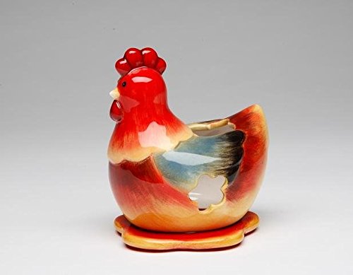 Buy ATD 61753 4 3/8" Chicken Tea Light Holder on Red Dish Online at Low ...