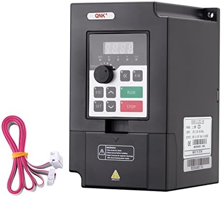 QNK 1.5KW 2HP 110V AC 14A VFD Converter Single to 3 Phase Inverter ...
