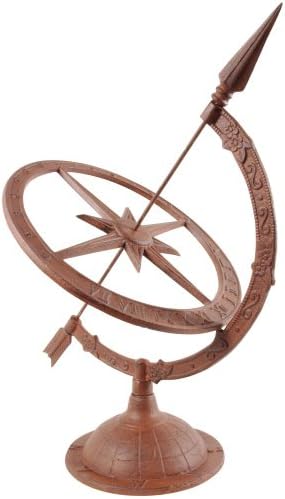 Amazon.com : Verdigris Finished Cast Iron Dragonfly Sundial with ...