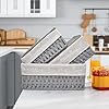 Amazon.com: GIB Small Wicker Storage Baskets with Lids and Liner ...