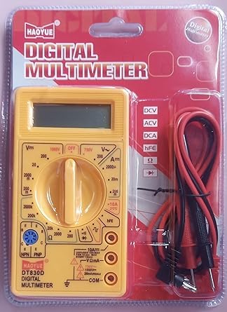MLTC MULTIMETER Digital Multimeter (Yellow 2000 Counts) : Amazon.in ...
