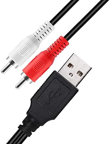 RCA to USB Cable, tunghey USB to RCA Cable,USB 2.0 Male to 2 RCA Male ...