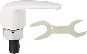 Amazon | SANEI シングルレバー単水栓上部 ホワイト PR-171-13 & 水栓スパナ PR3350 | 屋外水栓