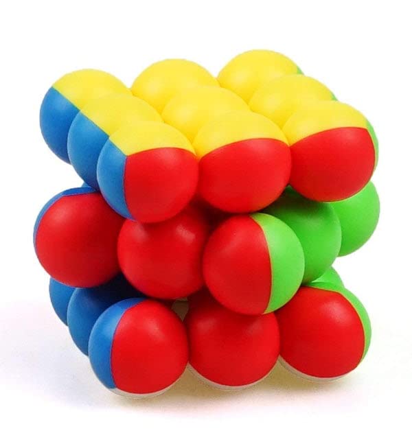 Speed Ball Bubble Cube 3x3x3 High Speed Sticker Less Magic Puzzle Cube ...