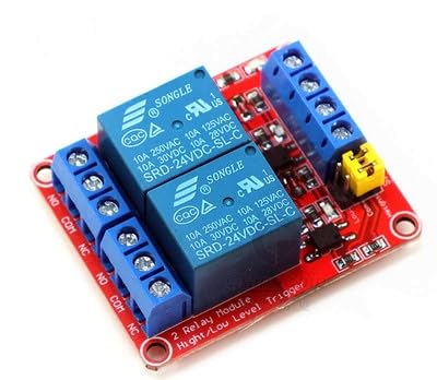 for SRD-24VDC-SL-C 2 Channel 24V Relay Module 250VAC/10A, 30VDC/10A ...