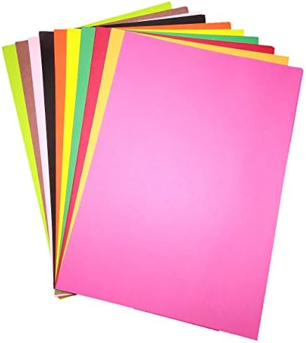 Ziggle A4 Size Pastel Colored Sheets Paper for Art and Craft- 5 Colors ...