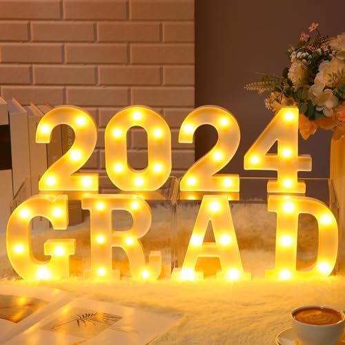 Amazon.com: 2024 Graduation Party Decorations - 2 LED Long Marquee ...