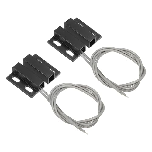 PATIKIL Magnetic Reed Switch, 2 Pack NO Wired Surface-Mounted Magnetic ...