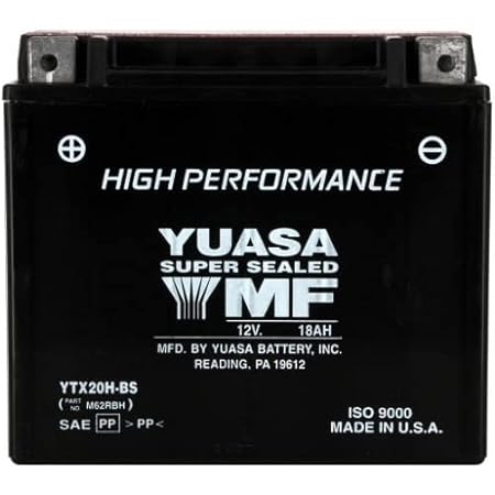 Amazon.com: Yuasa YTX20H-BS Battery : Automotive