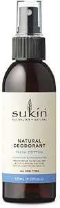 Sukin Natural Deodorant Fresh Cotton | Natural Fragrances Leave You ...
