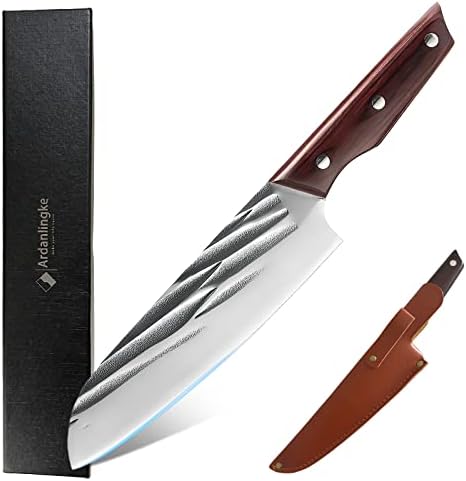 Ardanlingke Chef Knife, 8 inch Kitchen Chef's Knife, German High Carbon ...