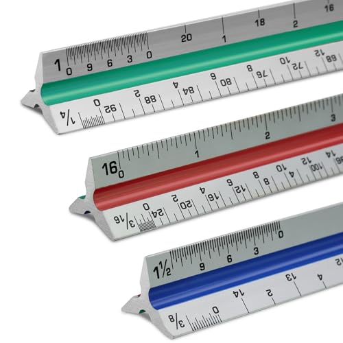 Kyuionty Architectural Scale Ruler 12 Inch, Imperial Scale - Want It All